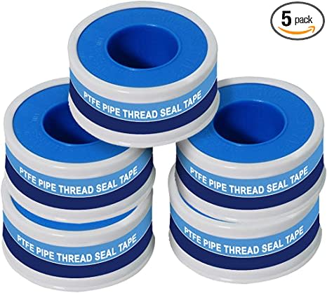 Supply Giant 3/4" x 260" I34-5 PTFE Pipe Thread Seal Tape 5-Pack for $6