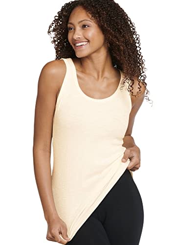 Jockey Women's Activewear Rib Tank, Ivory, S for $20 - 100191330