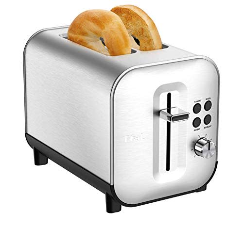 T-fal TT682D50 Element Stainless Steel 2 Slice Toaster, Sliver for $48
