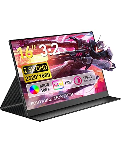 16" 2K HDR IPS Portable LED Monitor for $90 - XCNBANAN25K
