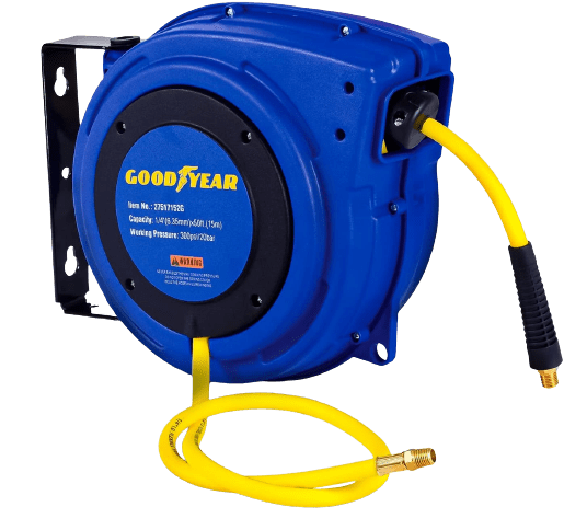 Goodyear 1/4" x 50' Air Hose Reel Retractable for $135 - 43398-75573