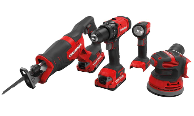 Craftsman V20 4-Tool 20V Max Power Tool Combo Kit for $99 - CMCK403D2
