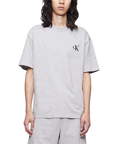 Calvin Klein Men's Relaxed Fit Monogram Logo Crewneck T-Shirt, Heroic ...