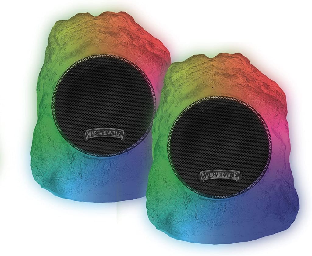 Sakar Margaritaville On The Rock Outdoor Bluetooth Speaker 2-Pack for ...