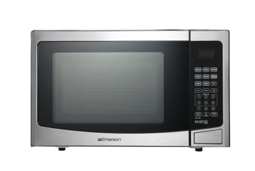Emerson Radio MWI1212SS 1.2 Cu. Ft. 1000W Microwave Oven with Inverter ...