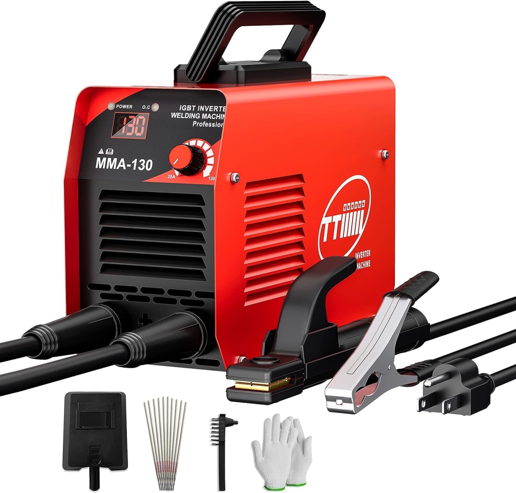 130-Amp 110V Arc Welder Kit for $50 - MMA-130