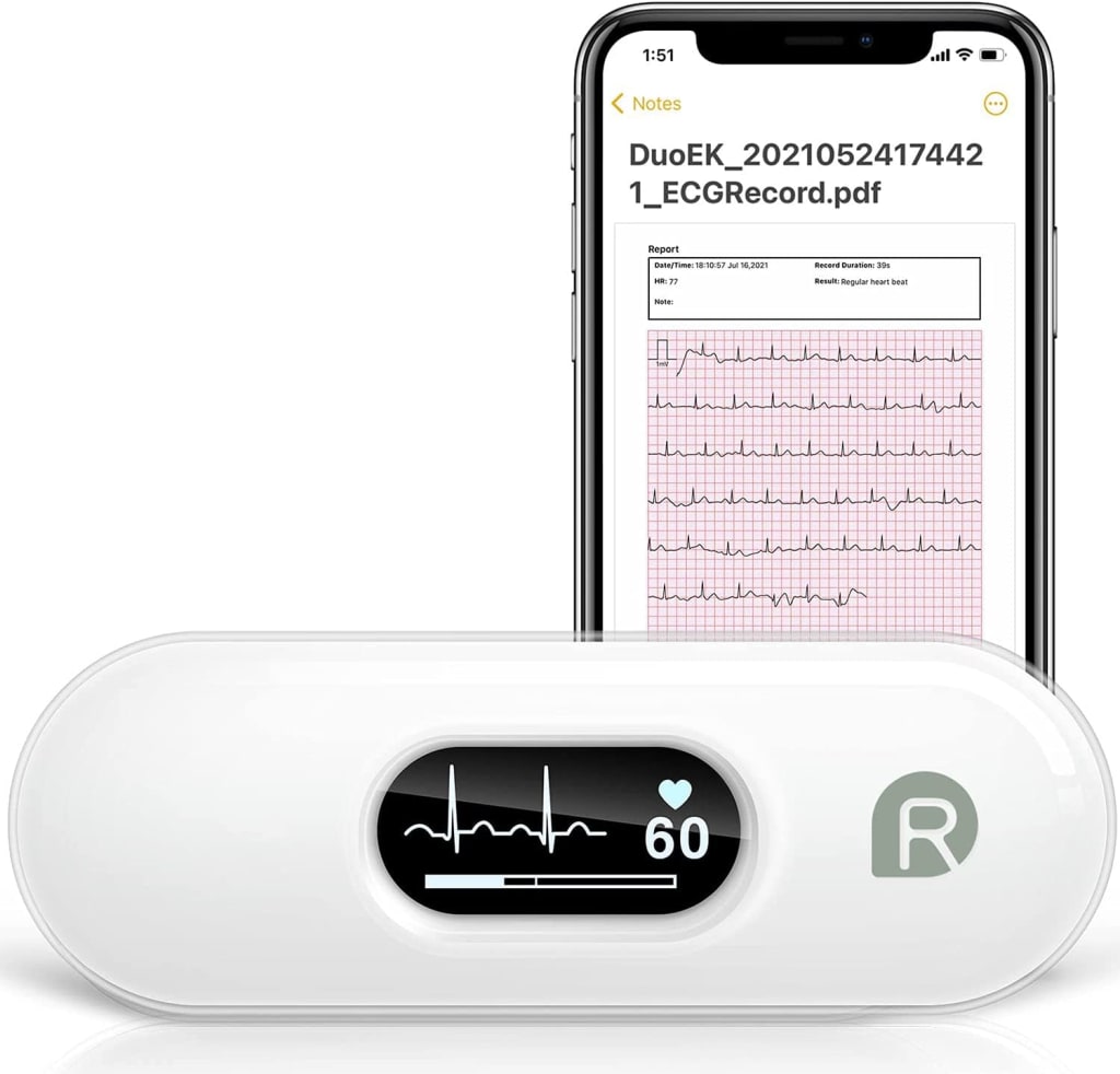 Wellue Bluetooth Heart Monitoring Device for $40 - DUOEK-S