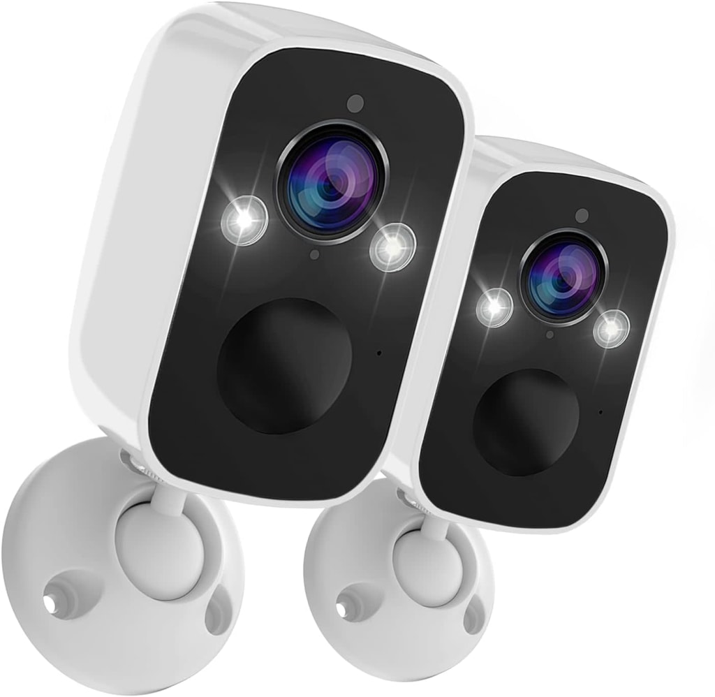 Rraycom 2K Security Camera 2-Pack for $45 - BW6W-2pc