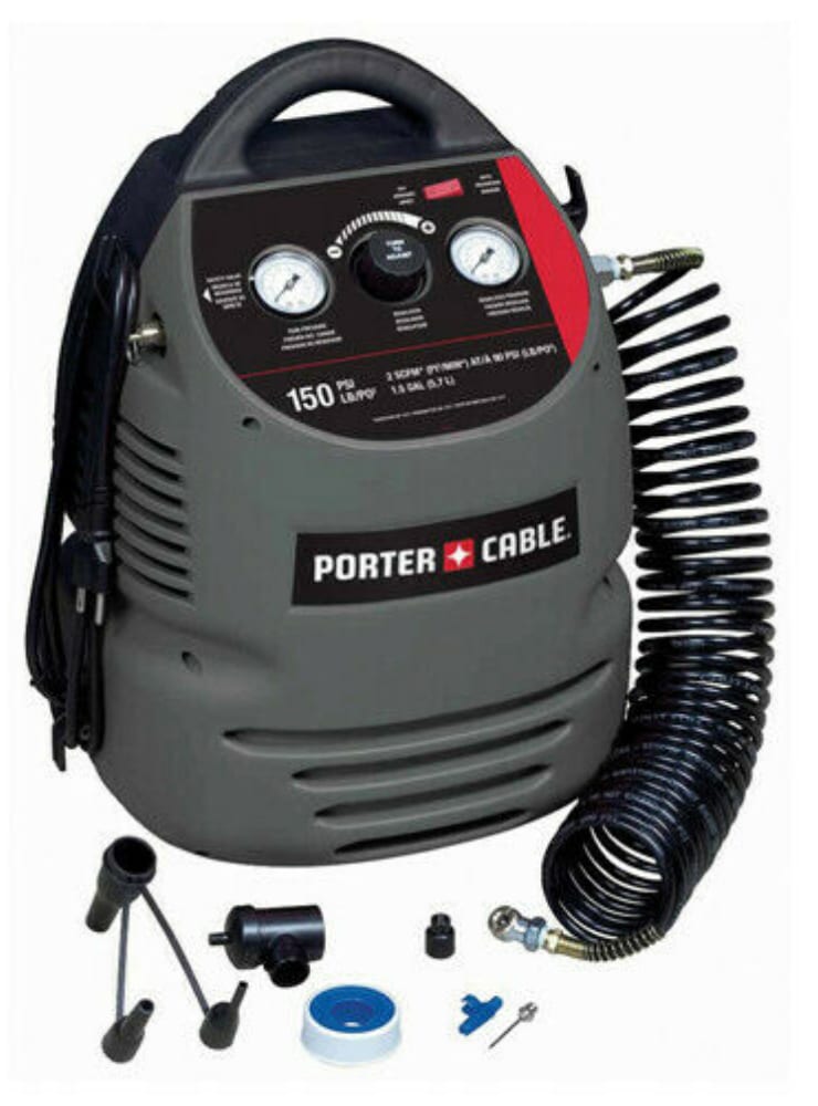 Porter-Cable 1.5-Gal. Air Compressor Kit for $127 - CMB15