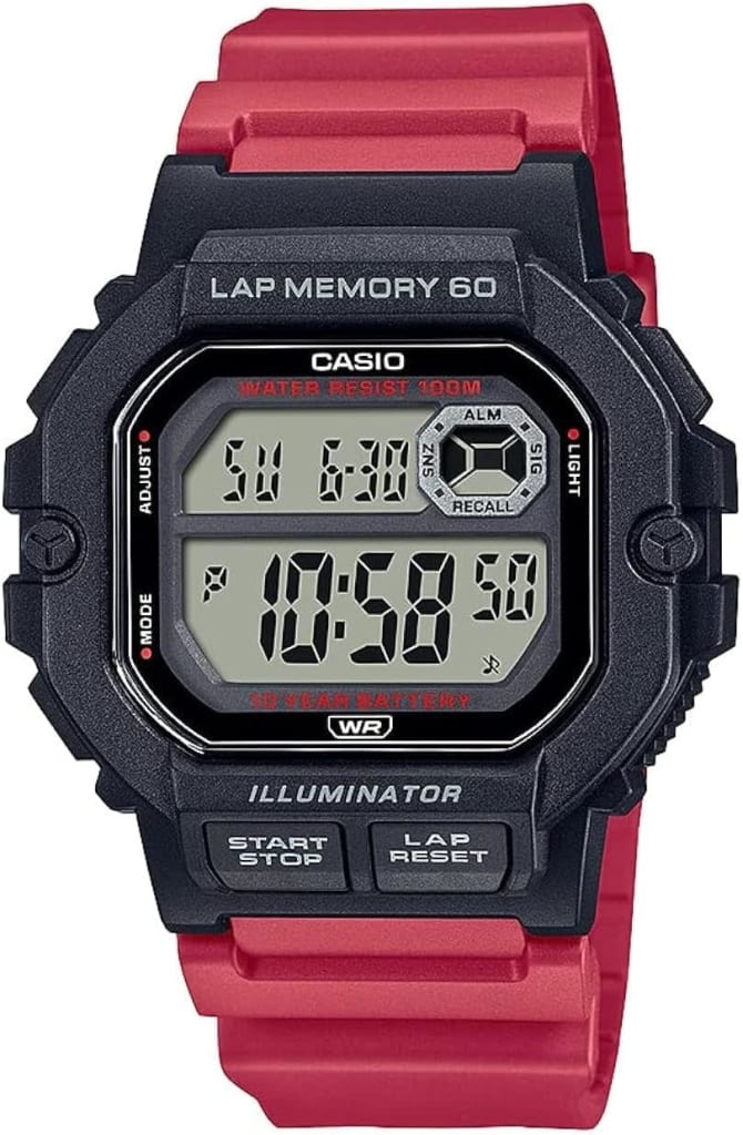 Casio LED Illuminator 10-Year Battery Digital Sports Watch for $18 ...