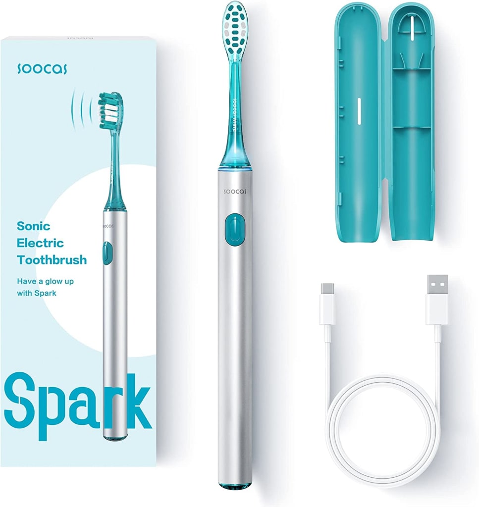 Soocas Spark Sonic Electric Toothbrush for $22 - ET-MT1-SLIVER-M1-US