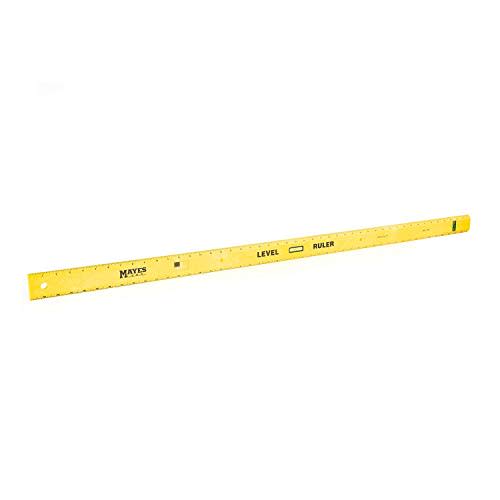 Great Neck Mayes 10744 Polystyrene Level Rule, 48 Inch Leveler Tool ...