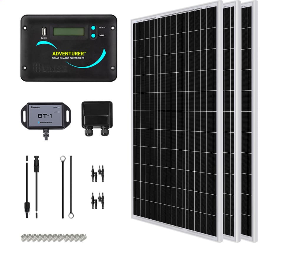 Renogy 300W 12V Solar RV for $260 - RNG-KIT-RV300D-ADV30-US