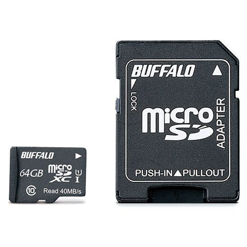Buffalo Tools Buffalo UHS-I Class 1 Micro SD Card with SD Adapter 32GB ...