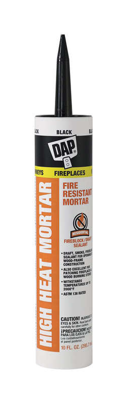 DAP High Heat Mortar Fire Stop Caulk 10-oz. Can for $4 - 18854