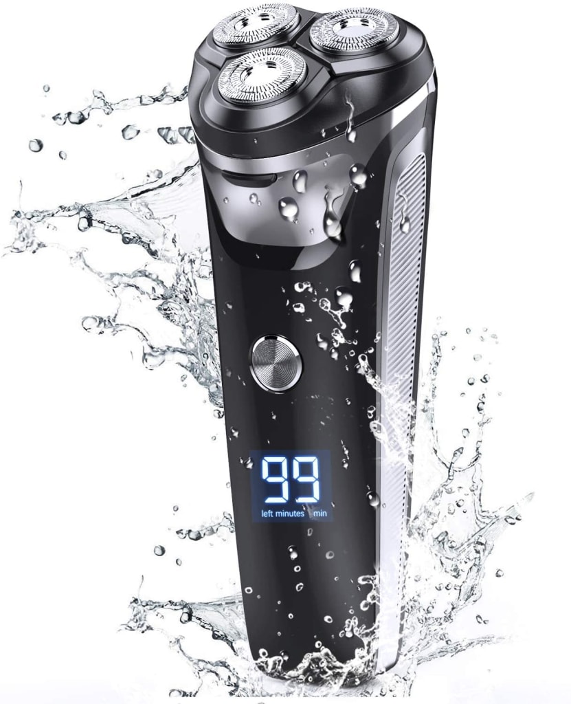 Chlant Cordless Wet/Dry Electric Razor for $12 - FK-373
