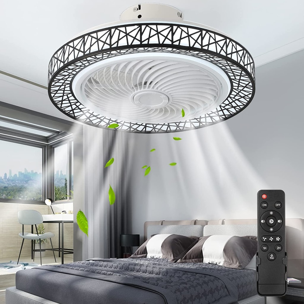 Eihiwd 20" LED Bladeless Ceiling Fan for $84 - W4L495L