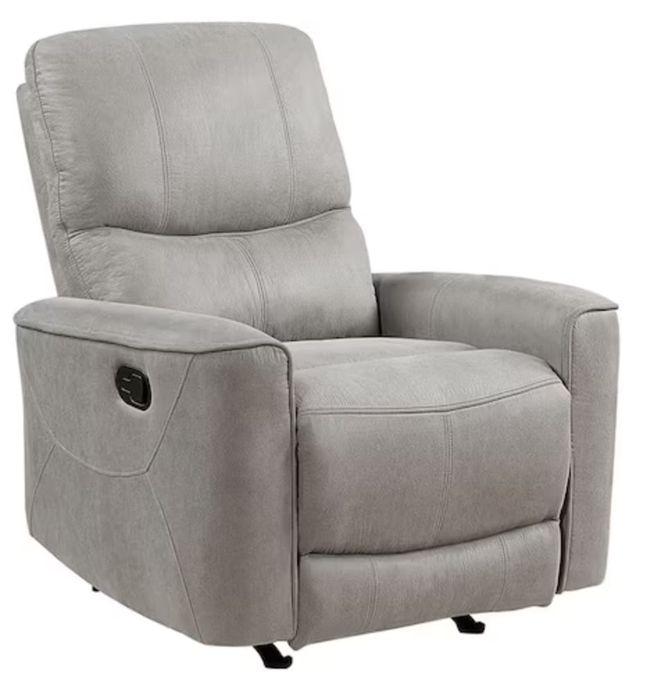 Marille Microfiber Rocker Recliner for $219 - 9602GY-1