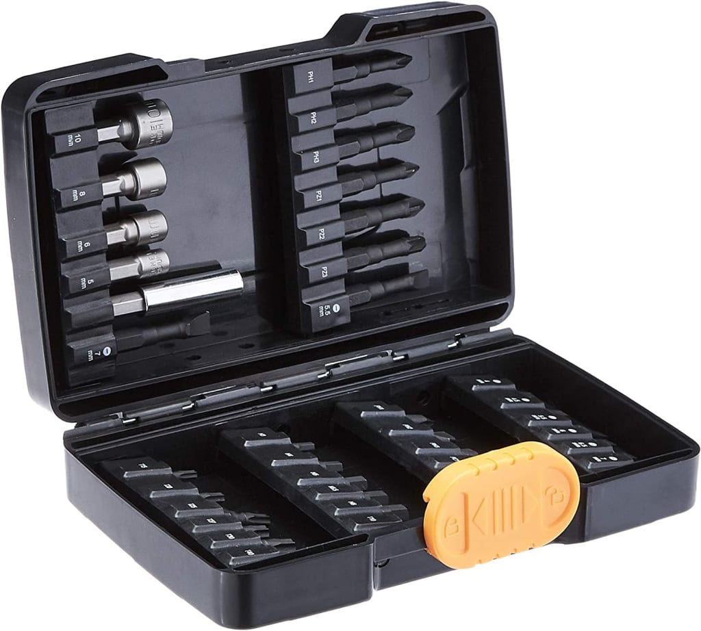 Amazon Basics Screwdriver and Nut Driver Bit Set for $13 - DS-DB37