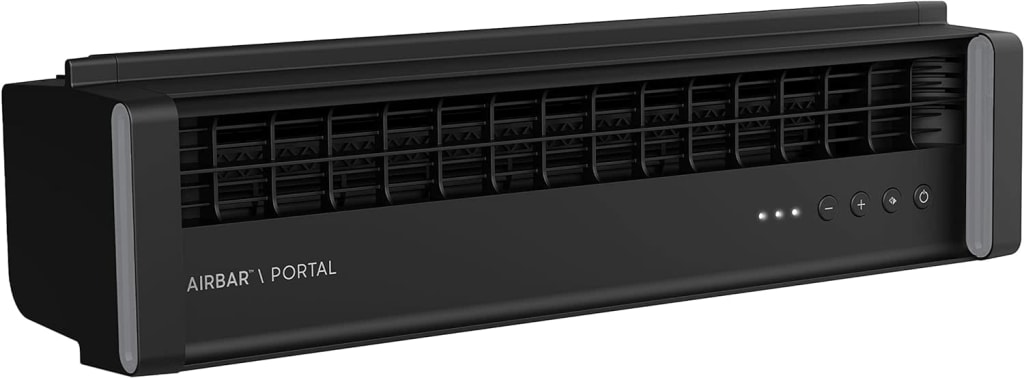 Sharper Image 6.5" 3-Speed Portal Window Fan with Reversible Exhaust ...