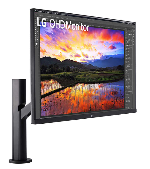 LG Ergo 31.5" 1440p HDR IPS FreeSync LED Monitor w/ Ergonomic Stand for ...