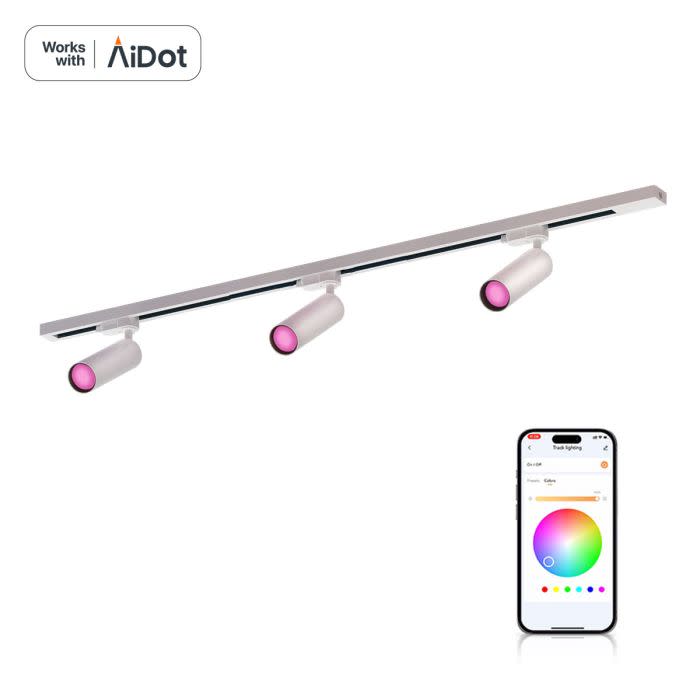 AiDot Smart WiFi LED Track Lighting for $77 - MS02002-RGBW-W-NA