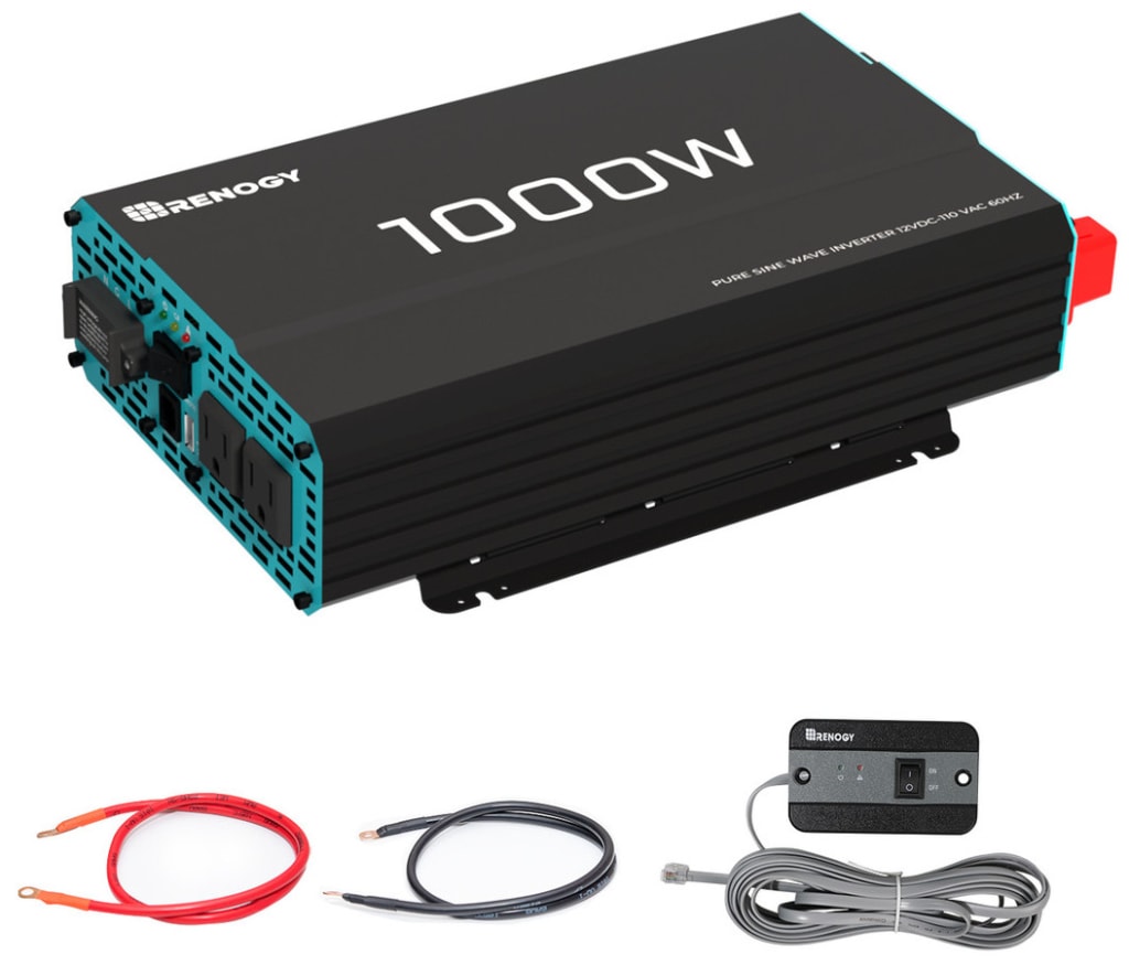 Renogy 1,000W 12V Pure Sine Wave Inverter for $160 - RNG-INVT-1000-12V-P2