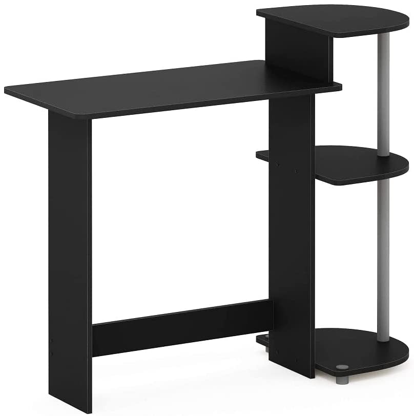 Furinno Compact Computer Desk w/ Shelves for $43 - 11181BK/GY