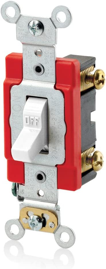 Leviton Antimicrobial Treated Toggle Switch for $10 - A1221-2W