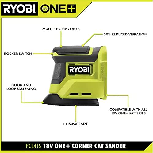 RYOBI 18V Corner Cat Finish Sander for $40 - PCL416B