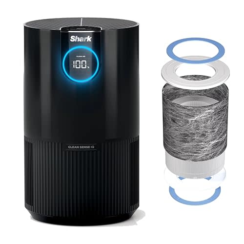 Shark HP100 Air Purifier w/NanoSeal HEPA, Cleansense IQ, Odor Lock ...