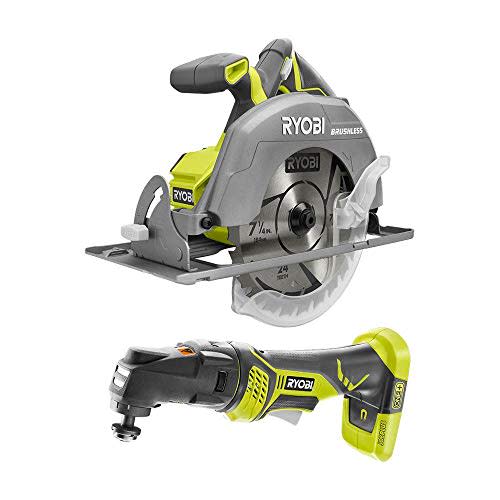RYOBI P1930N 18-Volt ONE+ Cordless Combo Kit with Brushless 7-1/4 in ...