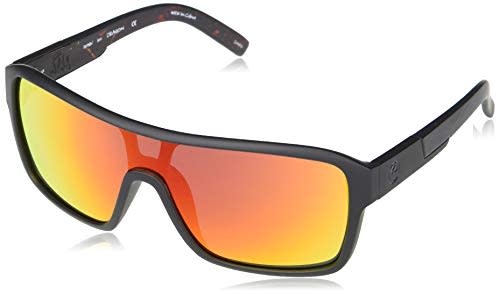 Dragon DR Remix Shield Sunglasses, Matte Black/Inferno/LL RED ION, 60 ...