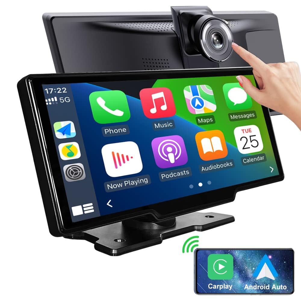 9.3" Portable Car Radio w/ 4K Dashcam for $110 - LYT001