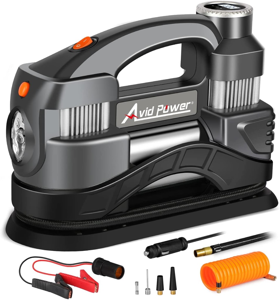 Avid Power 12V Portable Air Compressor for $28 - AHCAP068