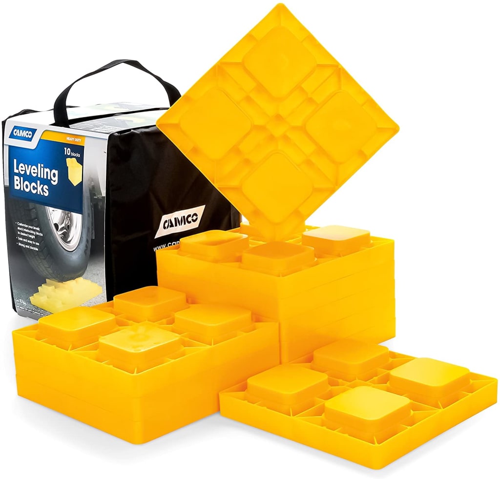 Camco Heavy-Duty Leveling Blocks 10-Pack for $30 - ‎44510