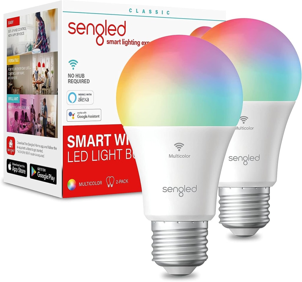 Sengled Smart WiFi LED Multi-Colored Light Bulb 2-Pack for $14 - W31-N15