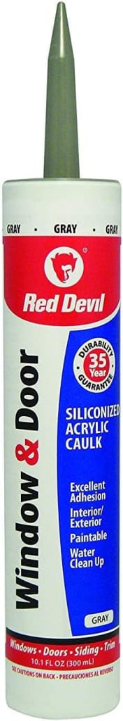 Red Devil Window & Door Siliconized Acrylic Caulk: $6.59 - 084650