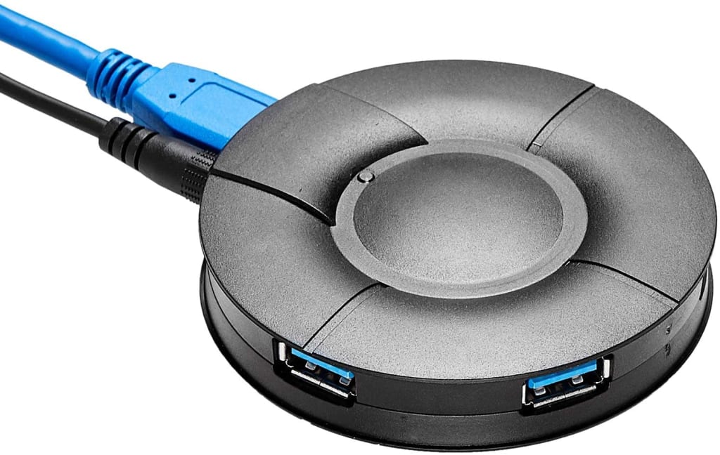 AmazonBasics 4-Port USB 3.0 Hub for $22 - USB4HUB3.0-Black