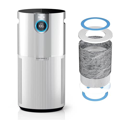 Shark HP102 Air Purifier with Nanoseal HEPA, Cleansense IQ, Odor Lock ...