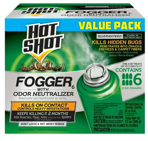 Hot Shot Fogger With Odor Neutralizer 6-Pack for $14 w/ $2.50 Walmart Cash