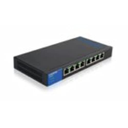 Linksys LGS108P Business 8 Port Desktop Gigabit Unmanaged Network ...