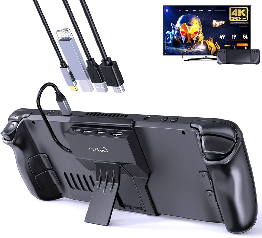 NewQ 4-in-1 Steam Deck Docking Station for $20 - NQ-HB-09