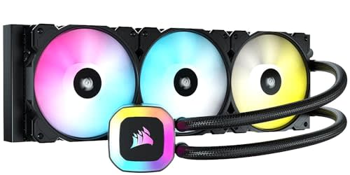 Corsair H150 RGB Liquid CPU Cooler - 360mm AIO - SP120 RGB Elite Fans ...
