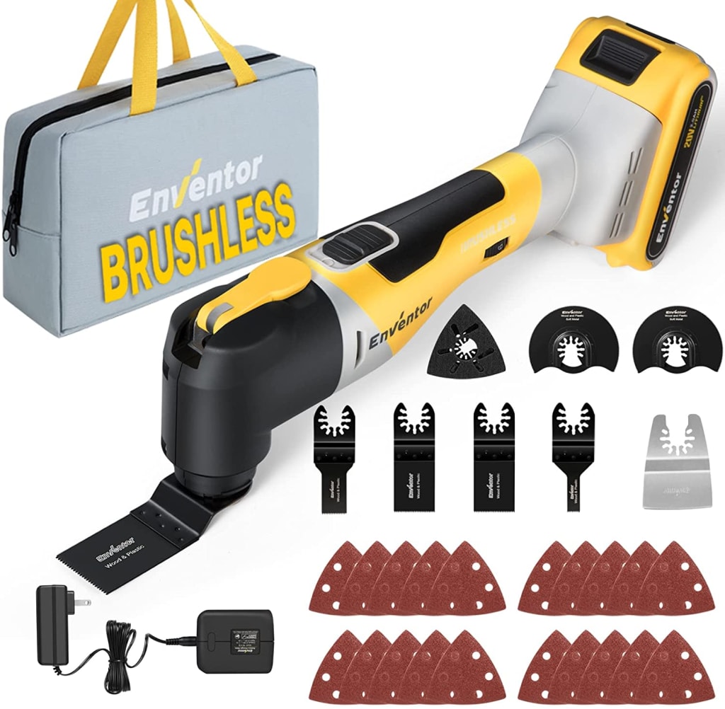 Enventor 20V Brushless Cordless Oscillating Tool for $60 - 98606