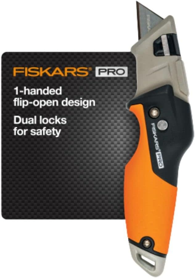 Fiskars Pro Retractable Folding Utility Knife: $15 - 770030-1001