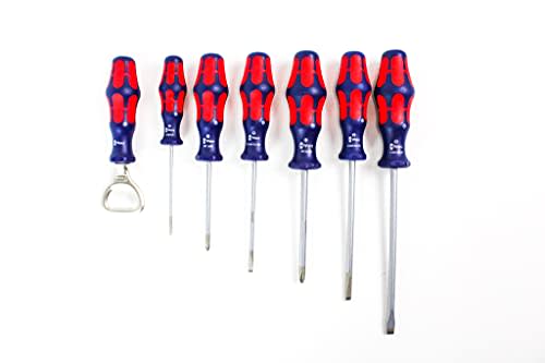 Wera 300043 Kraftform USA Screwdriver Set with Bottle Opener - 7 Pieces ...