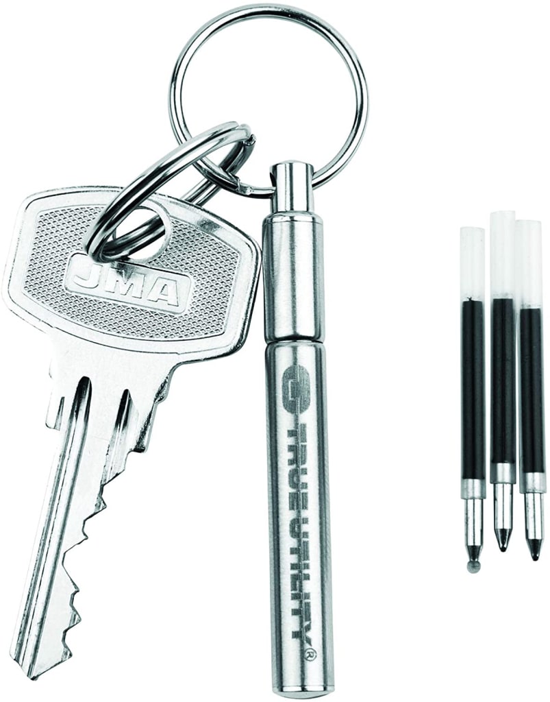 True Utility Stainless Steel Telescoping TelePen Keychain for $8 - TU246