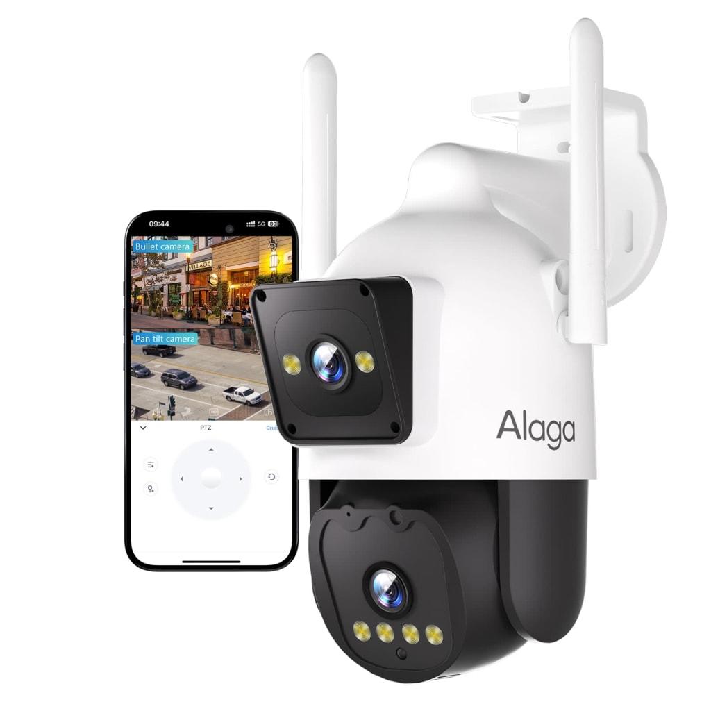 Alaga Dual Lens Wireless Outdoor Security Camera for $36 w/ Prime - S ...