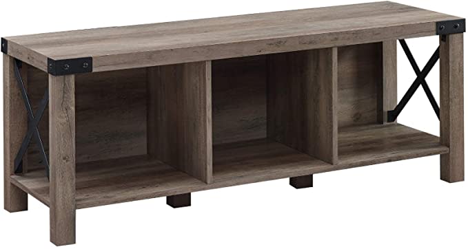 Walker Edison Sedalia Modern Farmhouse Metal X Entryway Bench for $161 ...
